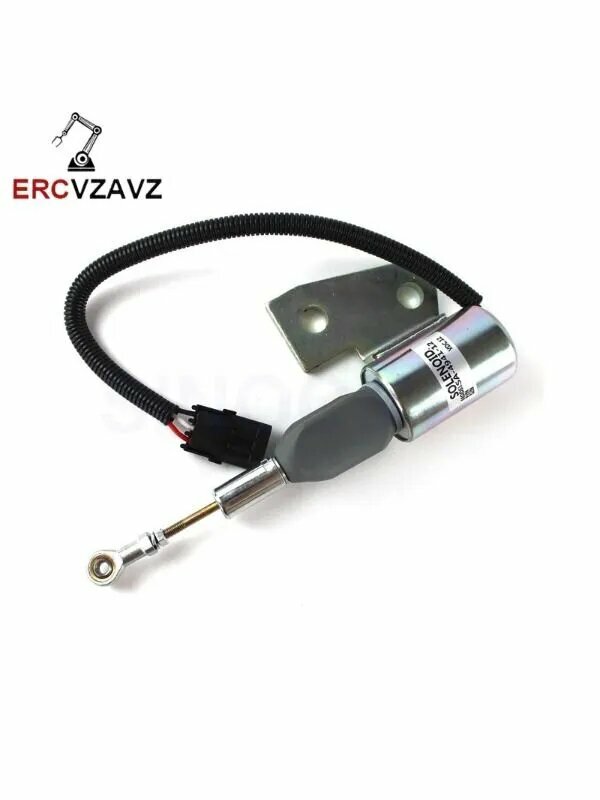 Запчасти автомобильные, арт. Клапан-соленоид остановки двигателя 12V для Cummins 4BT, Case 550h: арт. 3964627, 3991167, SA-4941-12, J932529, J930658