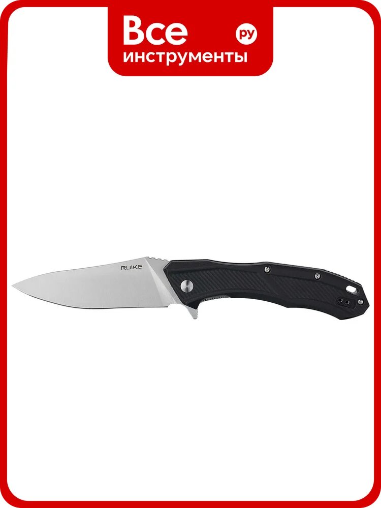 Нож Ruike D198-PB, стеклонаполненный рукоять из полиамида, сталь 8CR13MoV, покрытие Stonewash, замок