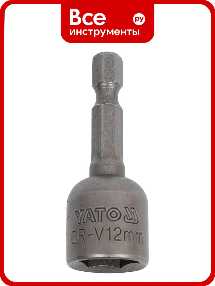 Насадка-головка торцевая магнитная 12х48 мм, 1/4"HEX-E YATO YT-1517