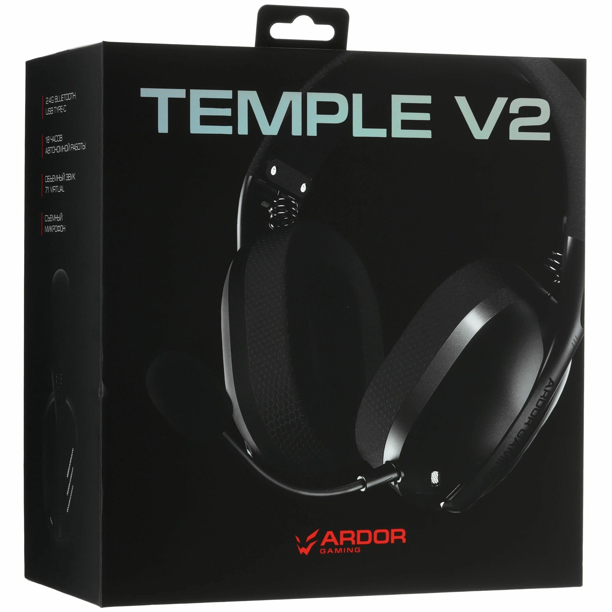 Беспроводные/проводные наушники ARDOR GAMING Temple V2 черный