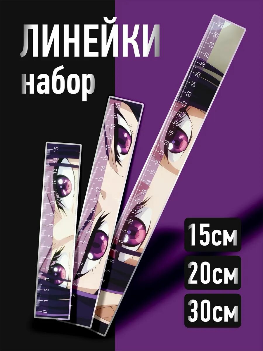 Канцелярия для школы набор линеек Монолог фармацевта Женьши