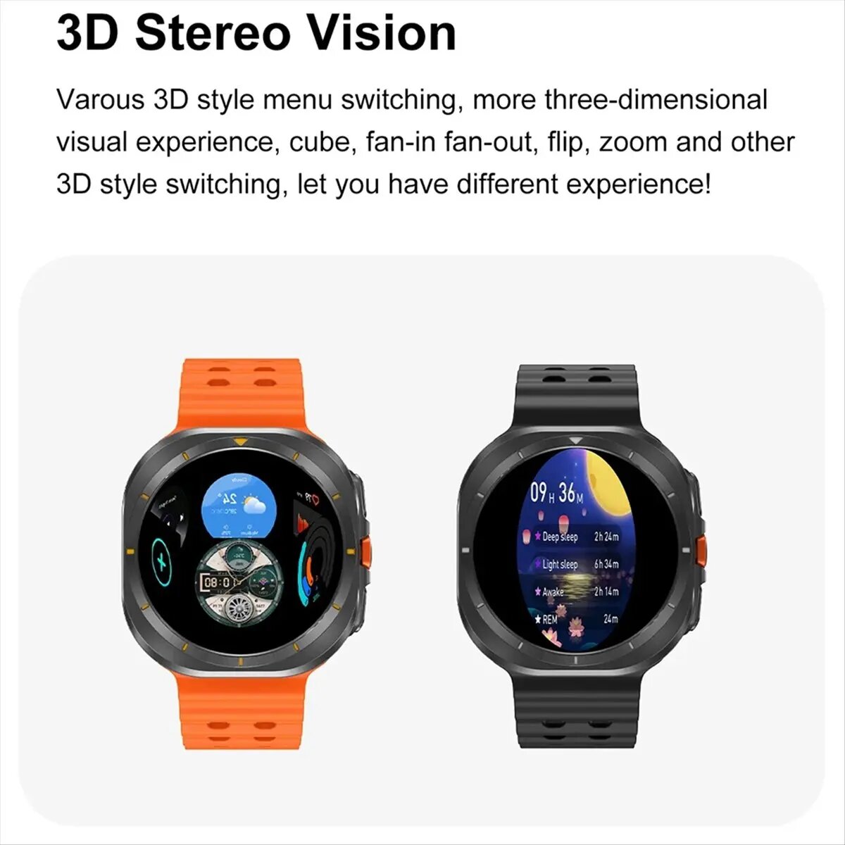 (DT80) Умные часы DT Watch Ultra 47 мм с Bluetooth-вызовами, компасом, 3D-меню, беспроводной зарядкой, серия 7, черные