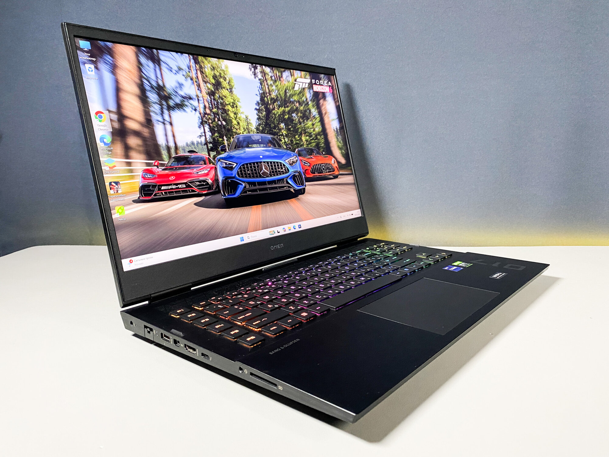 Игровой Ноутбук Hp Omen 17.3" 165Hz/Intel Core i9-11900H 8/16*2.10-4.90GHz/RTX 3080-16Gb/16Gb/SSD512Gb