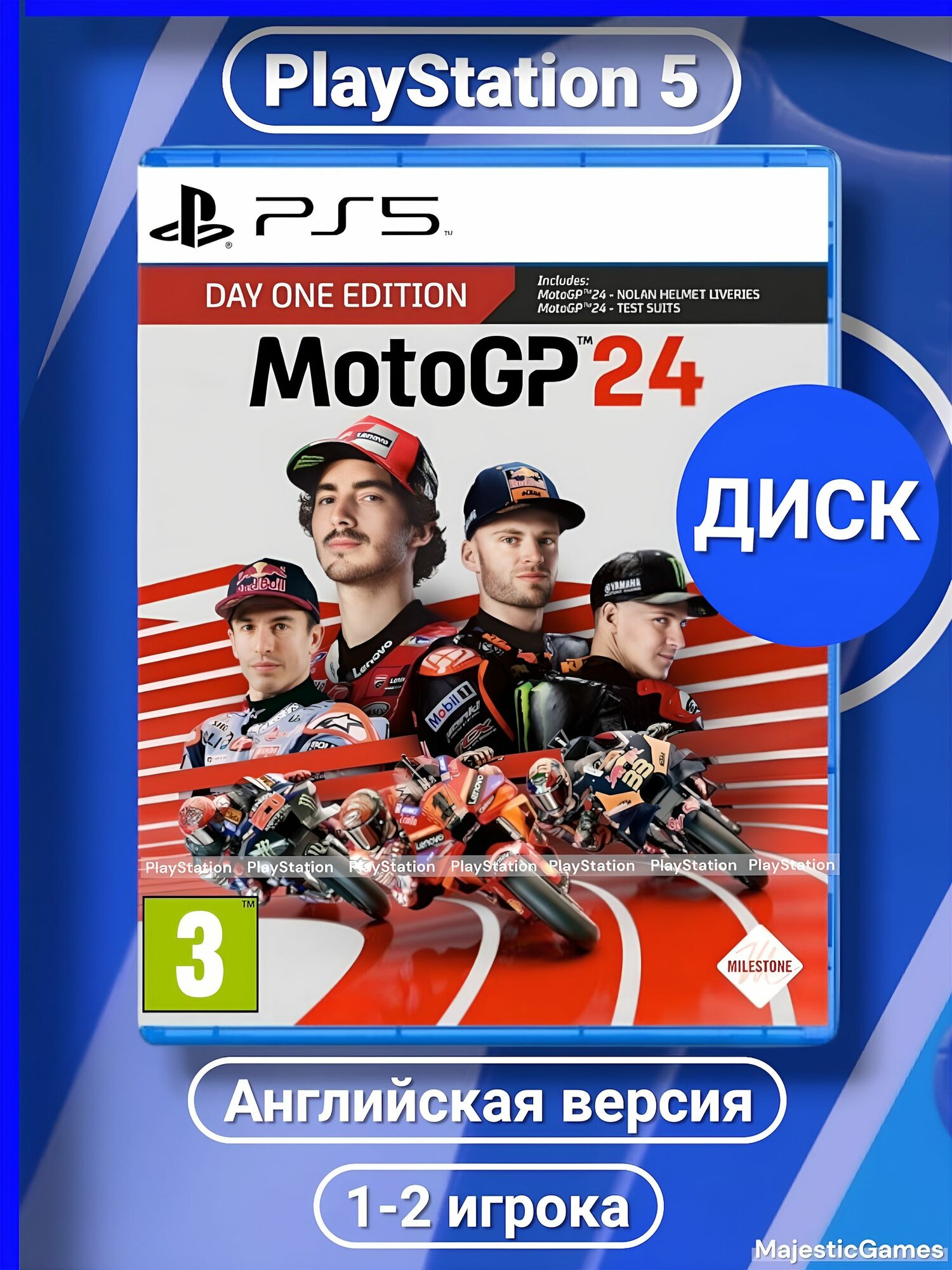 Игра MotoGP 24 Day One Edition (Диск, PS5, Английская версия)