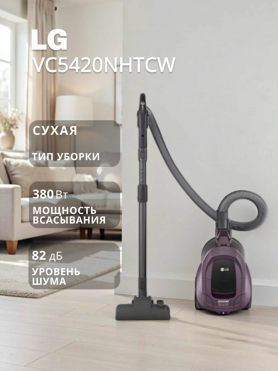 Пылесос LG VC5420NHTCW Purple