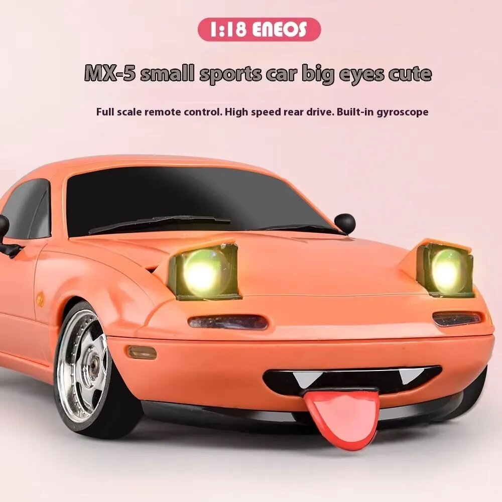 LD1804 Mazda MX5 RC дрейфующий автомобиль, 2,4G 3 канал, с гироскопом, игрушечный дрейфующий автомобиль, подарок на день рождения ребенка (Синий)