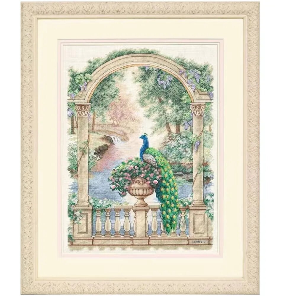 Набор для вышивания Набор для вышивания крестиком-DIMENSIONS 35110 - Peacock Garden "Павлиний сад" Дайкин 30x41cm