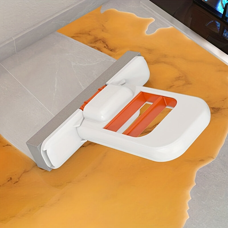 Складная прочная мини-ручная швабра для уборки, подходит для кухни и ванной, удаляет водные пятна и жир, не требует ручного мытья, складывается для хранения, идеальна для небольших квартир и общежитий, 1 шт