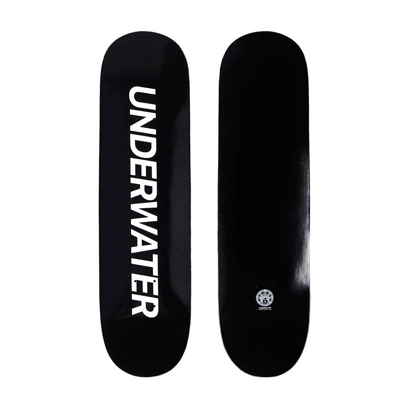 Профессиональная доска Underwater Ollie Liberty Pro 8.0 7-слойная канадская кленовая черная для улицы и парка