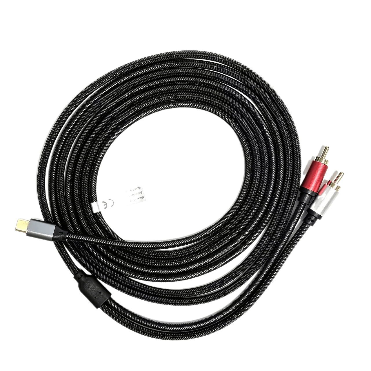 Кабель-разветвитель USB-C на два монофонических аудиовыхода, 1×2, для компьютера, телефона и колонок, чёрный, 50 см (19.69 дюйма)