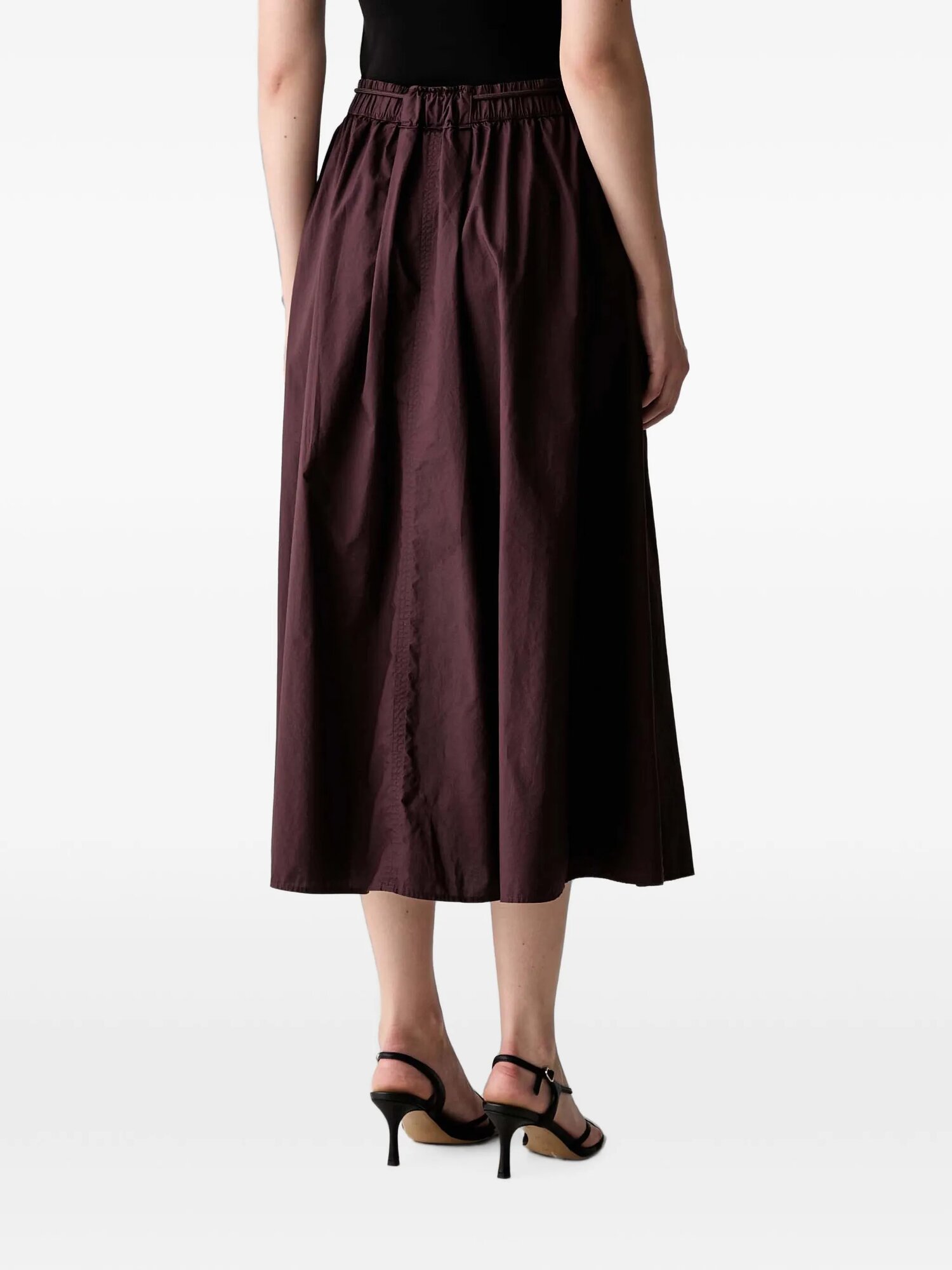 Юбка Marc O'Polo Drawstring-waist pleated midi skirt, размер 40 EU — фото 1