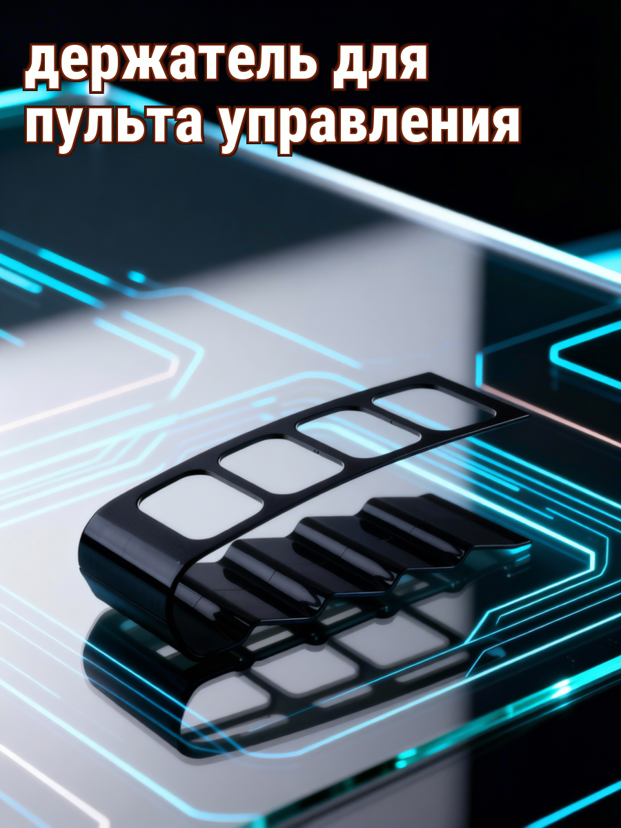 Металлический черный держатель для пультов дистанционного управления для дома, набор из 2 шт