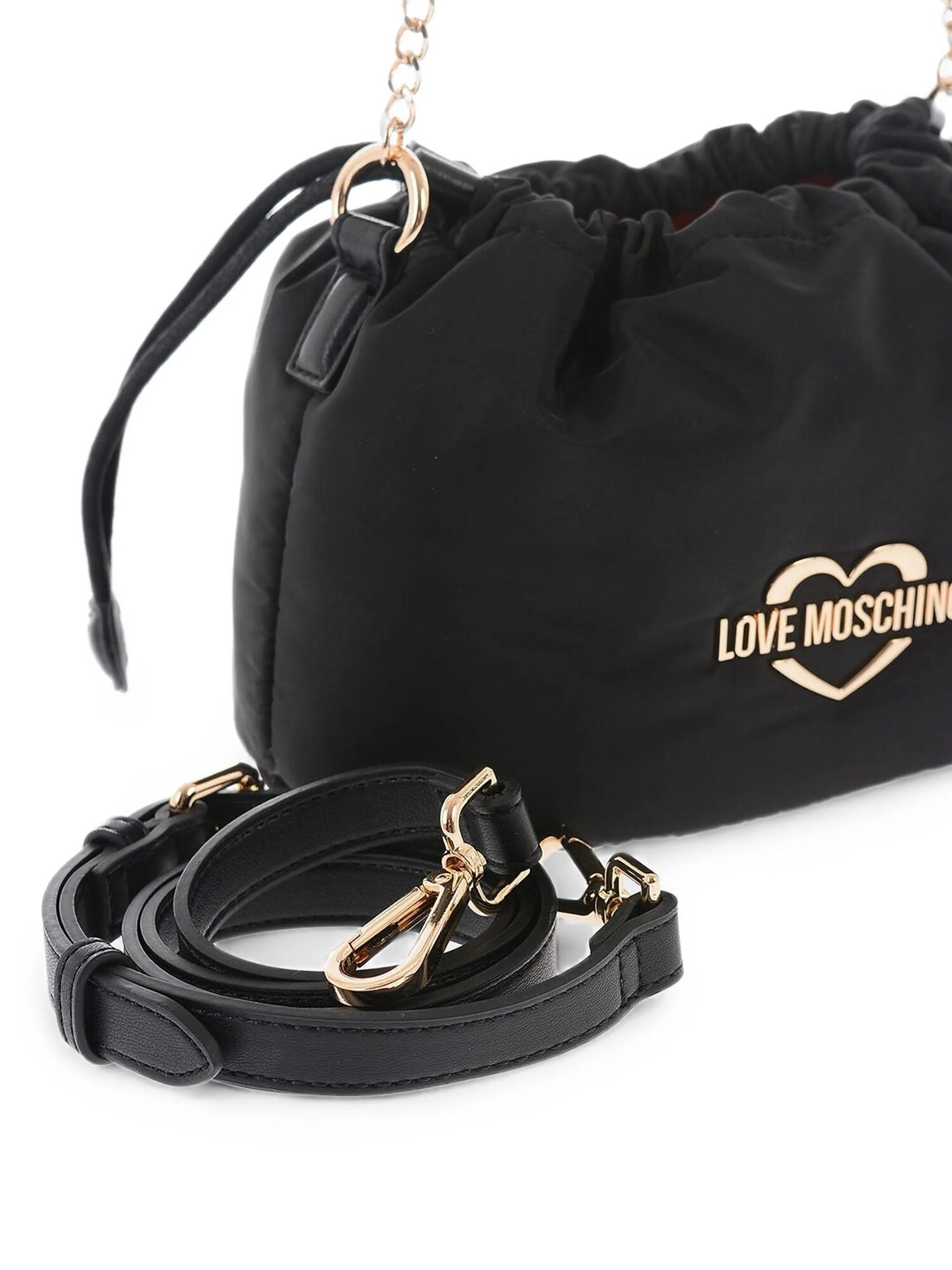 Сумка LOVE MOSCHINO Mini logo-plaque bucket bag — фото 1