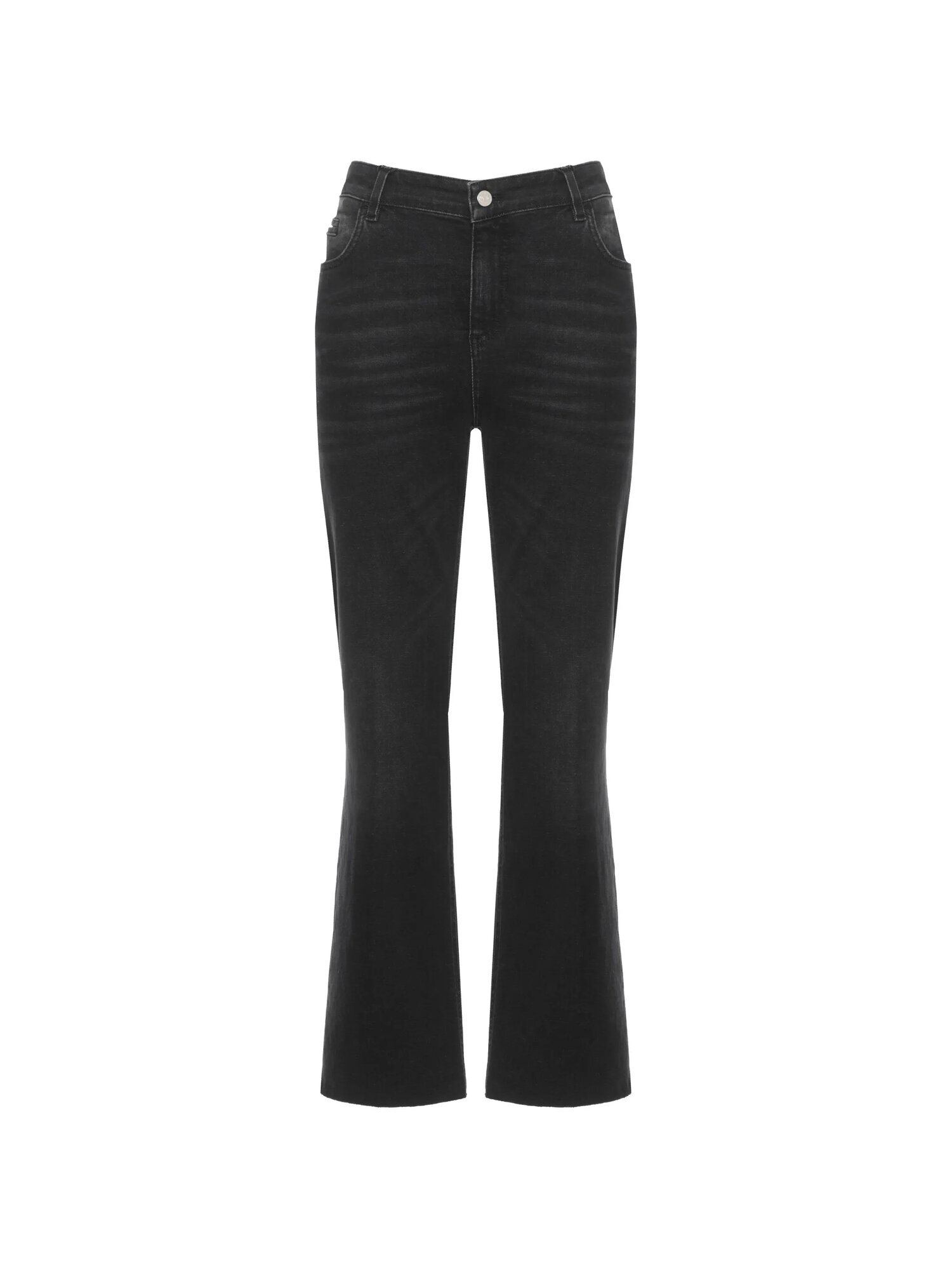 Джинсы Raw-cut cropped flared jeans 