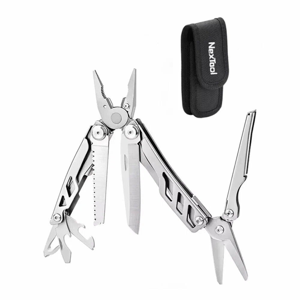 Мультитул NexTool Flagship Pro (Blade Replace) (NE20232A) Silver, пассатижи, нержавеющая сталь, серебристый
