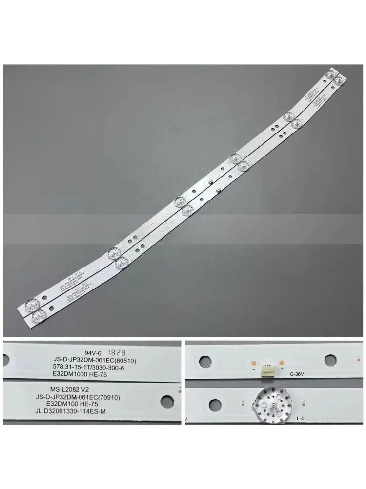 2шт. Подсветка JS-D-JP32DM-061EC для BBK 32LEM-1043/TS2C BQ 3204B, FLTV-32B110T