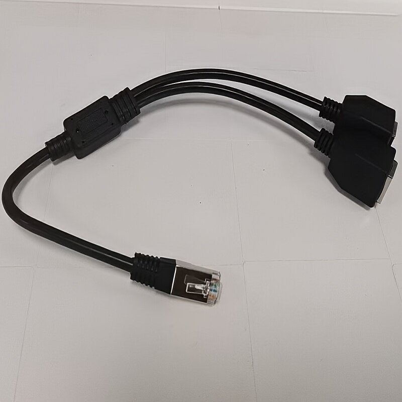 Разветвитель Ethernet RJ45, адаптер Cat5 1 порт на 2, не требует питания, совместим с Windows, сетевой аксессуар для дома и офиса