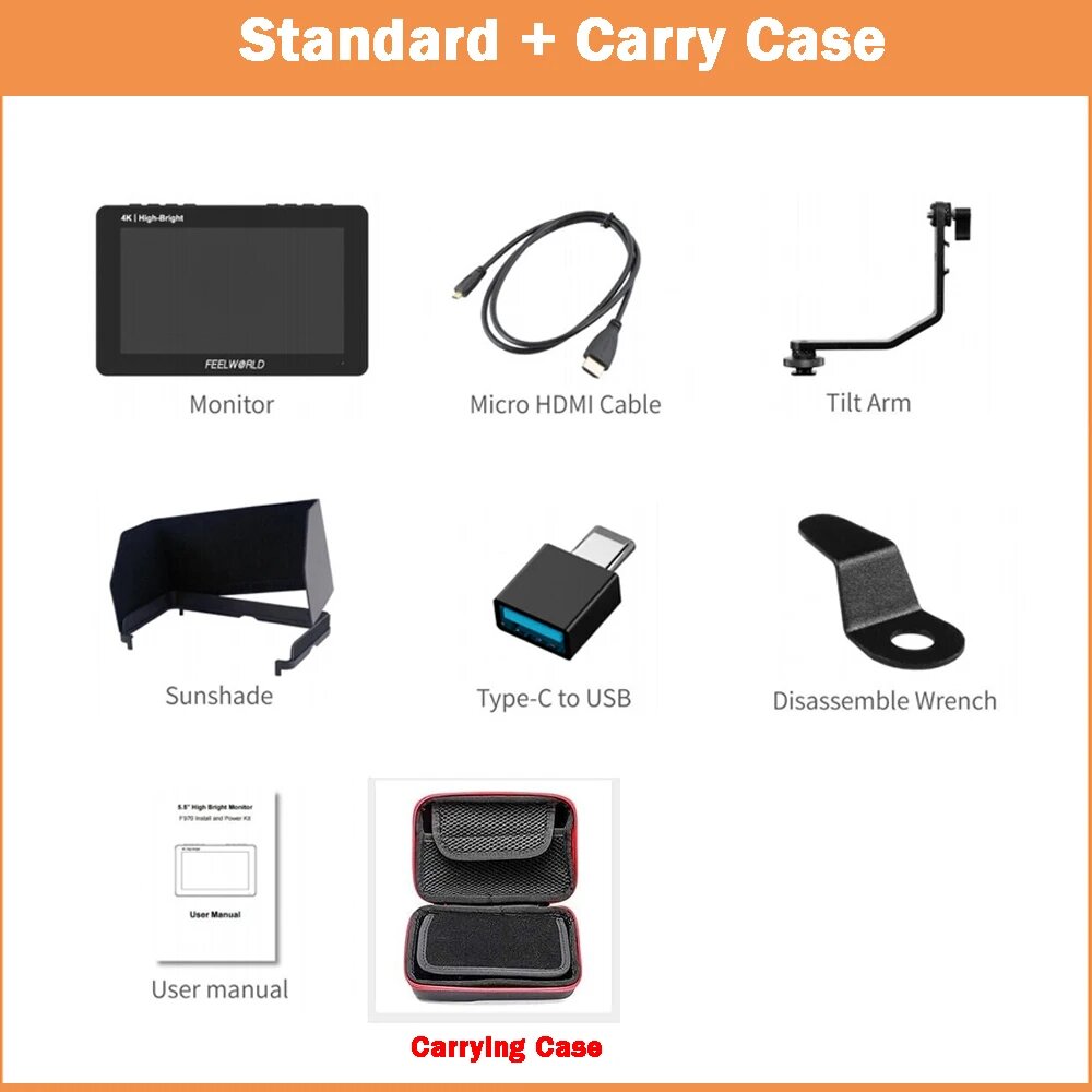 FEELWORLD F6 Pro 5.5 дюйма монитор F6 PRO with Case