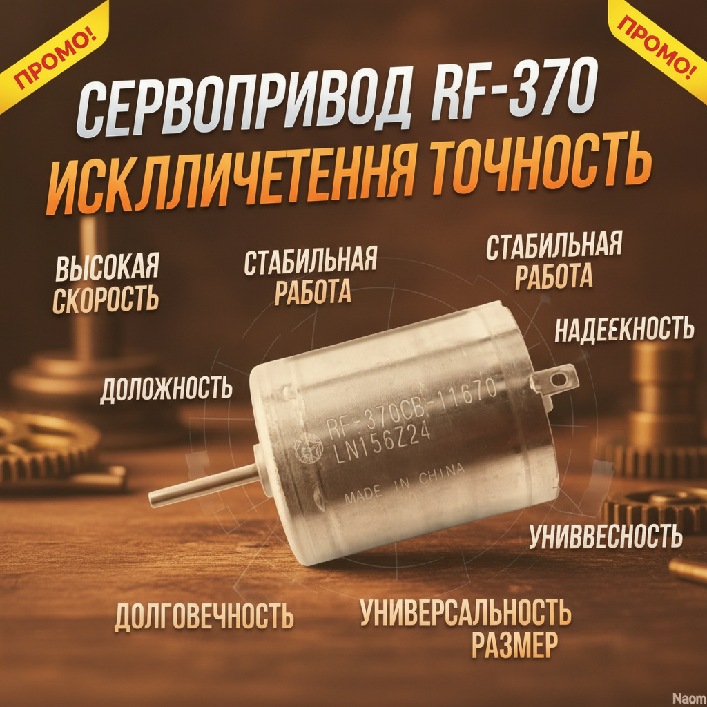 Миниатюрный двигатель постоянного тока MABUCHI RF-370CB-11670, 12-24В, 6000 об/мин