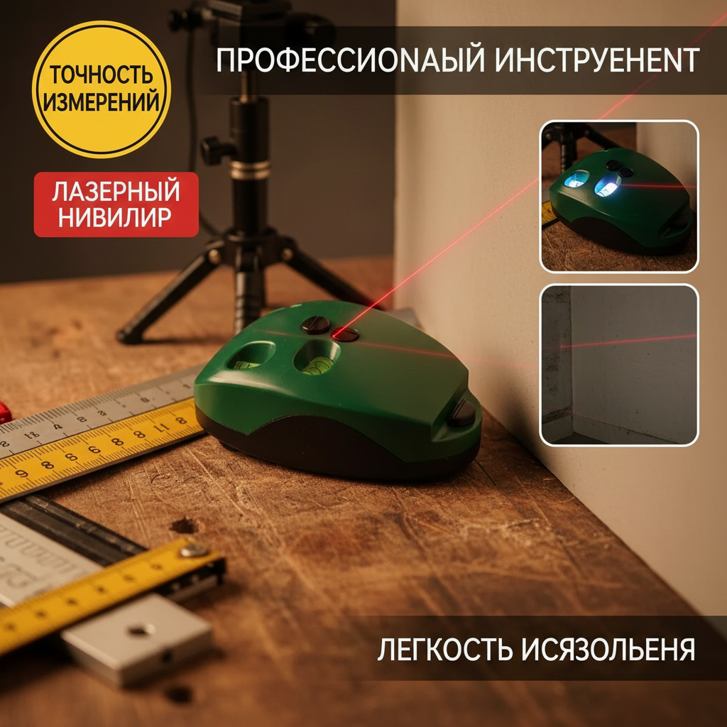 Лазерный уровень, нивелир Красныйлуч