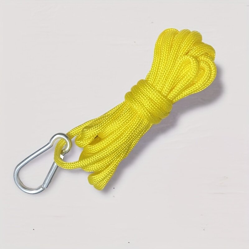 Ручная семижильная веревка, желтый цвет, для DIY-декора, брелоков и кемпинга