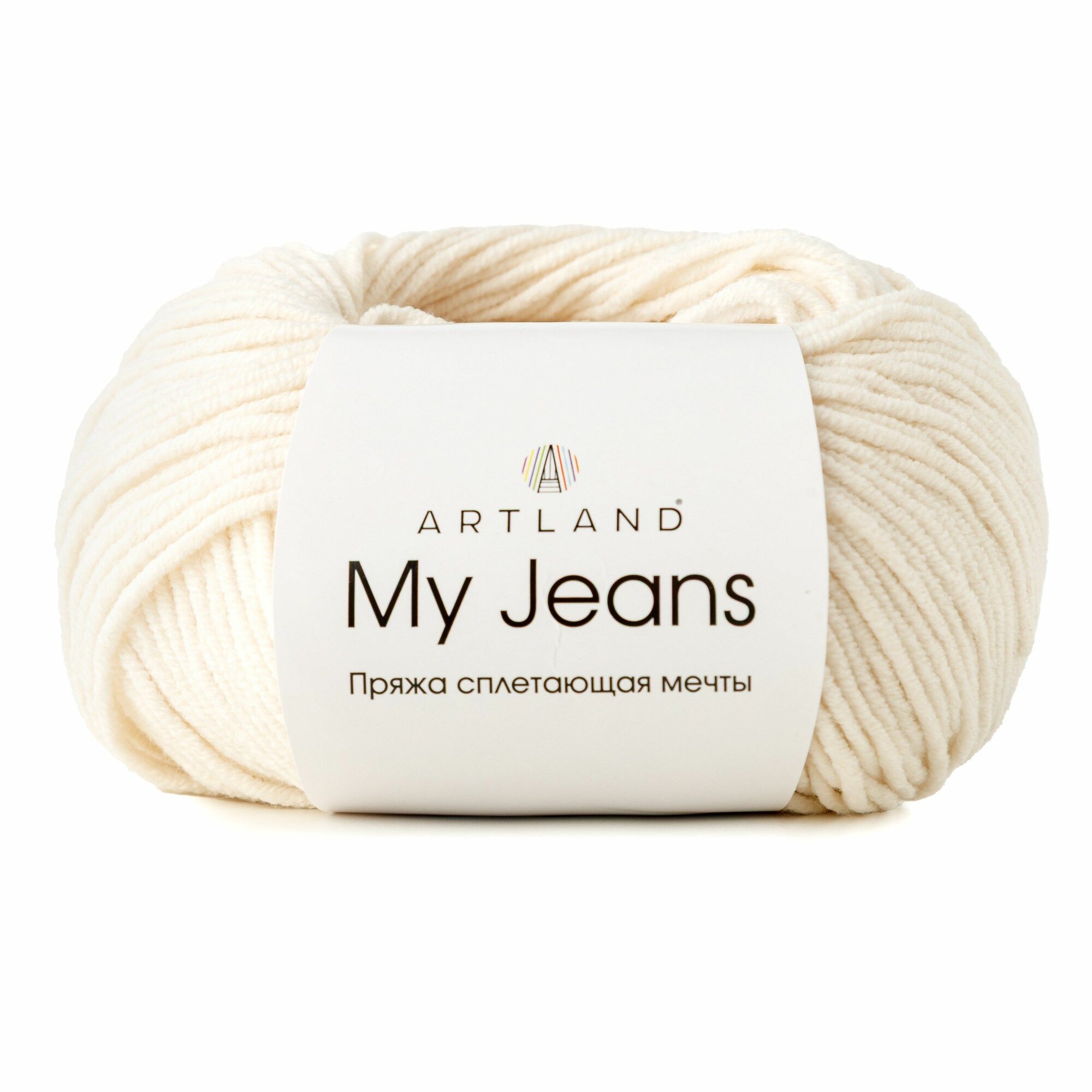 Пряжа для вязания Artland My Jeans 1 моток (110 м, 50 гр), цвет 41 жемчуг