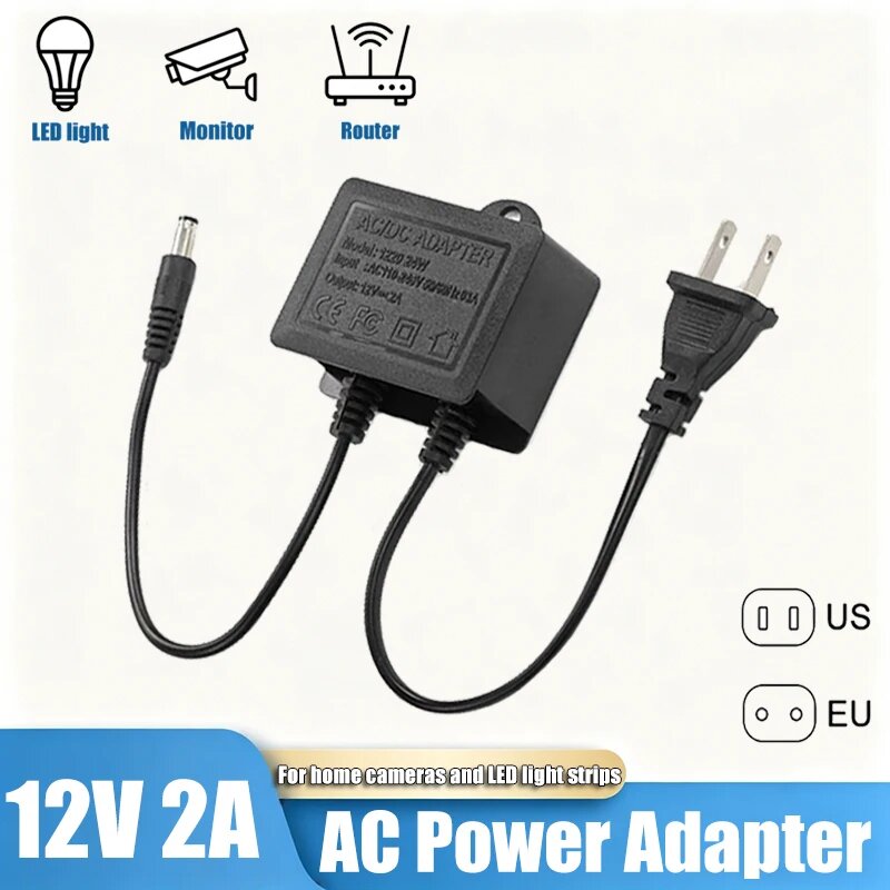 Источник питания 12В 2А US Plug — фото 1