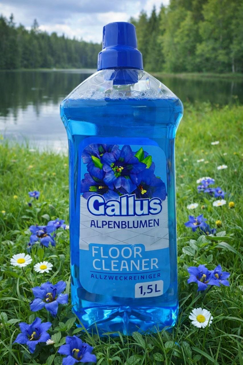 Чистящее средство Gallus "Альпийские цветы", для полов, универсальное, 1,5 л
