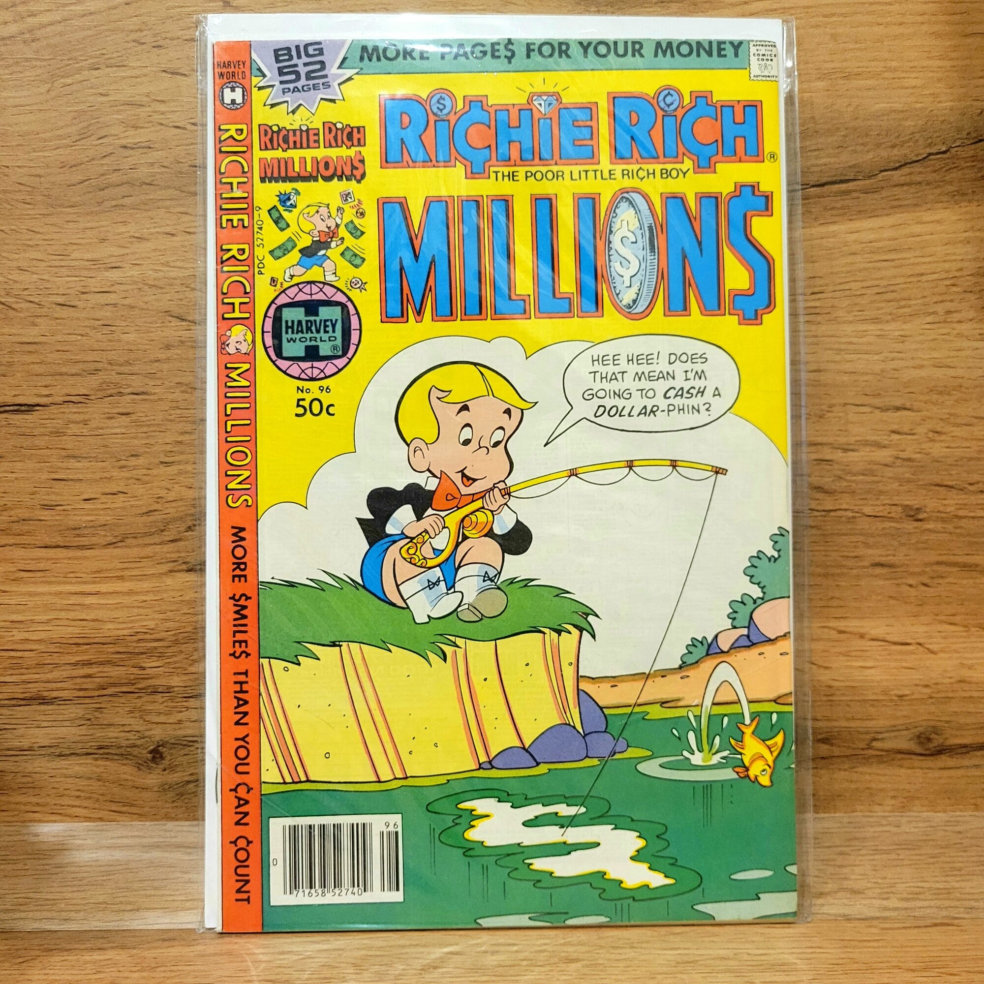 Раритетный Комикс Richie Rich Millions #96. 1975 Год. Комикс (сингл) на английском языке