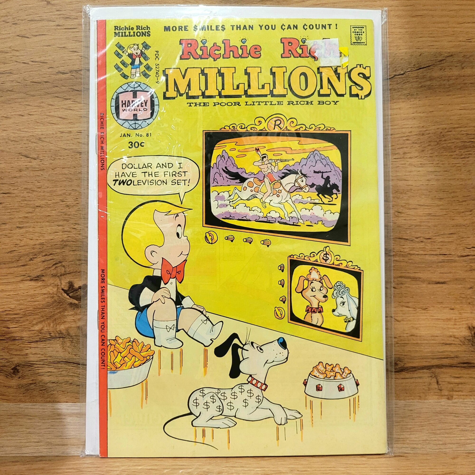 Раритетный Комикс Richie Rich Millions #81. 1975 Год. Комикс (сингл) на английском языке