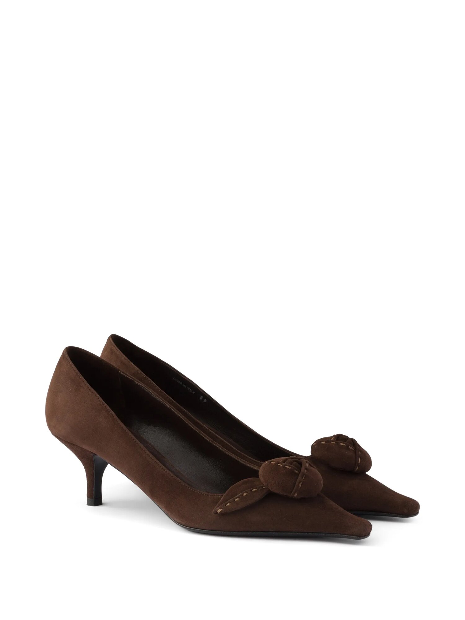 Туфли Prada Suede pumps, размер 36 EU, brown — фото 1