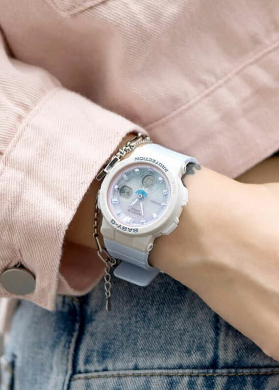 Наручные часы CASIO Baby-G, розовый/голубой — фото 1