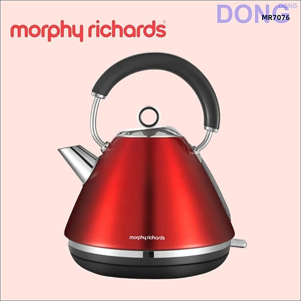 Morphy Richards Электрический чайник MORPHY RICHARD Электрический чайник; с функцией подогрева; MR7076, красный