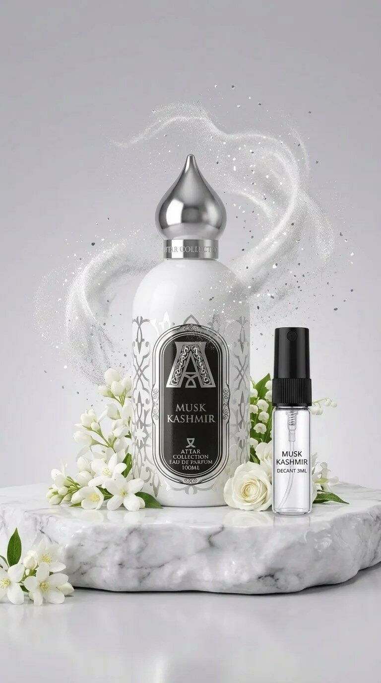 Парфюмерная вода MUSK KASHMIR, 3 мл пробник, чувственный белый мускус и нежный сандал