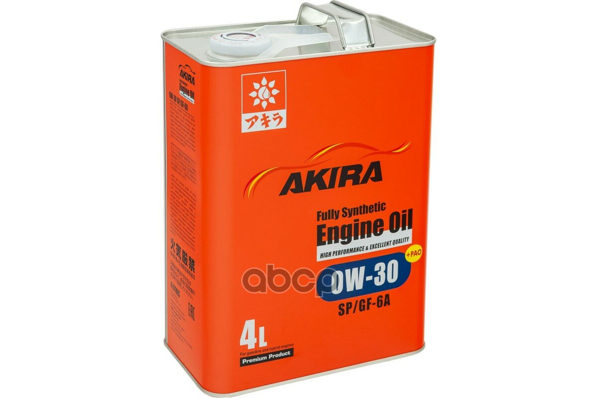 Масло моторное 0W-30 AKIRA ENGINE OIL FS SP/GF-6A (4л.) AKIRA арт. A00032234-004