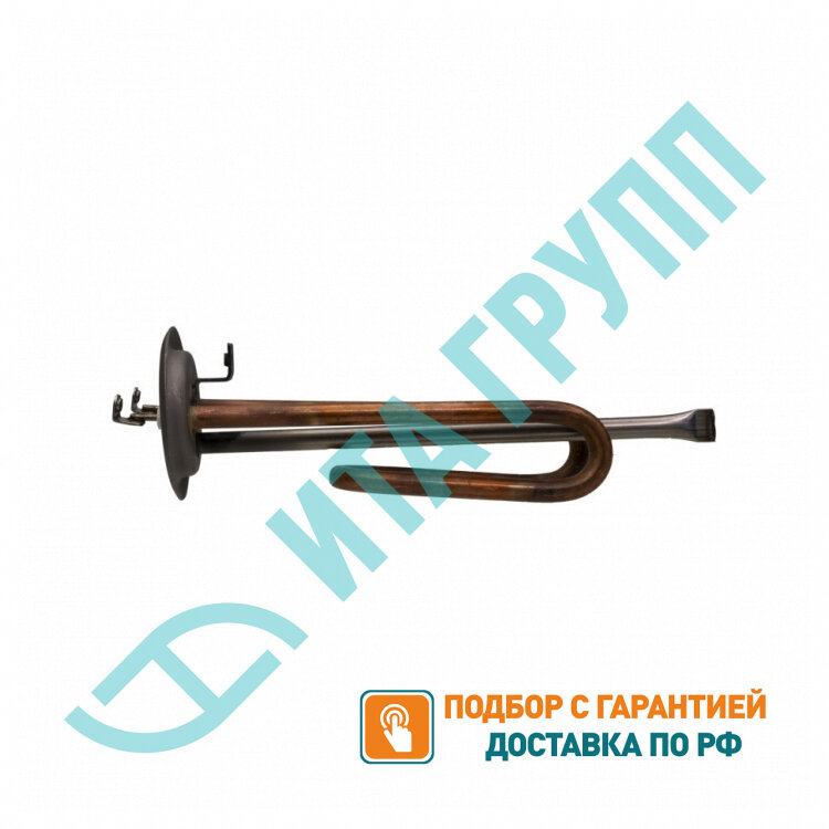ТЭН 1,5кВт (1500Вт) RF для водонагревателя Thermex, под анод М4, контакты под винт, 20022