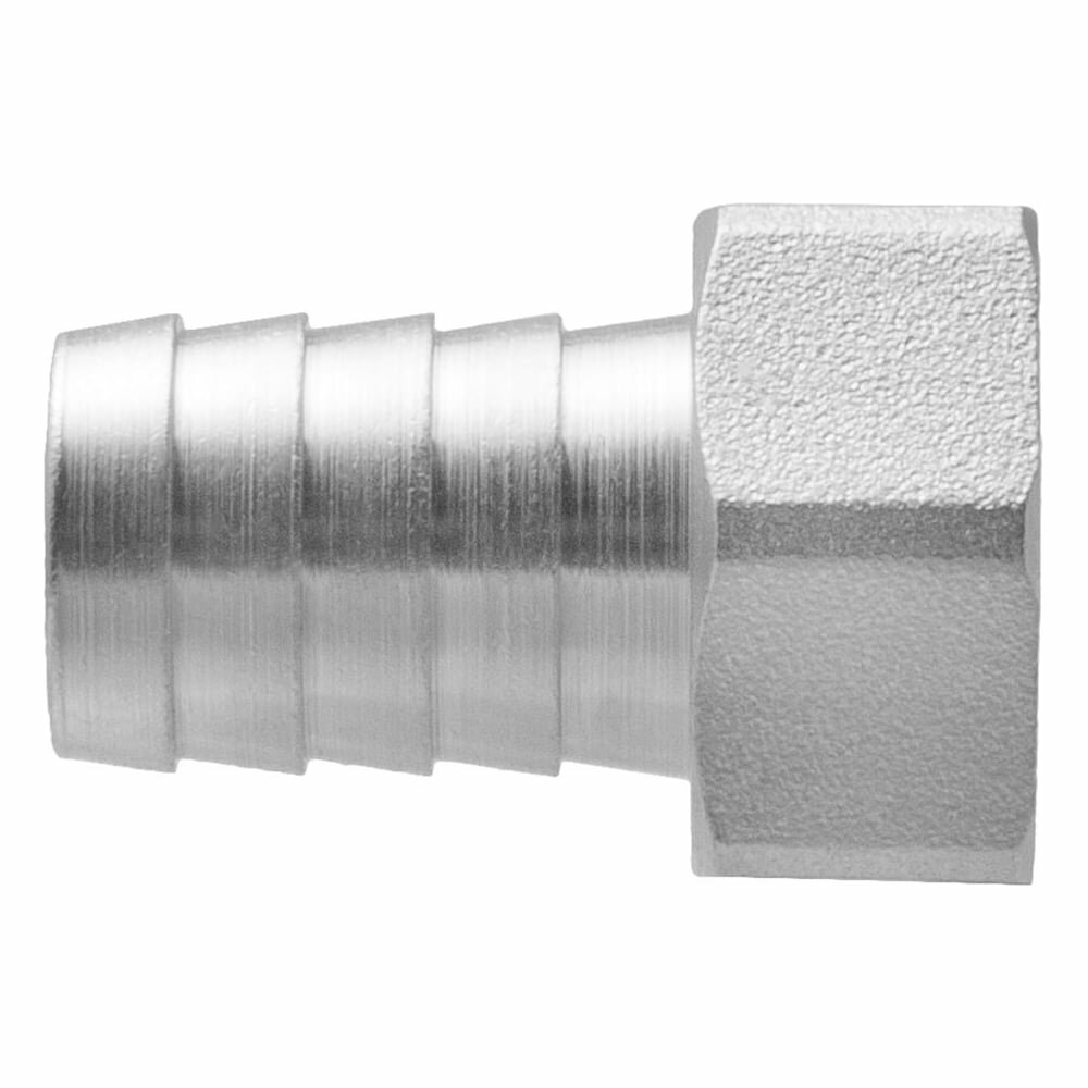 Штуцер для шланга MasterProf 1/2" в х 16 мм, латунный никелированный MP-У ИС.070641 — фото 1