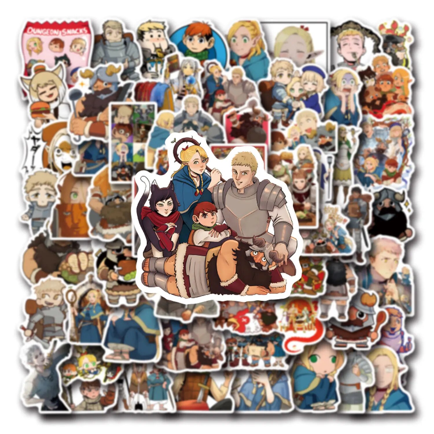 Bandai Delicious In Dungeon Manga Stickers 110 PCS