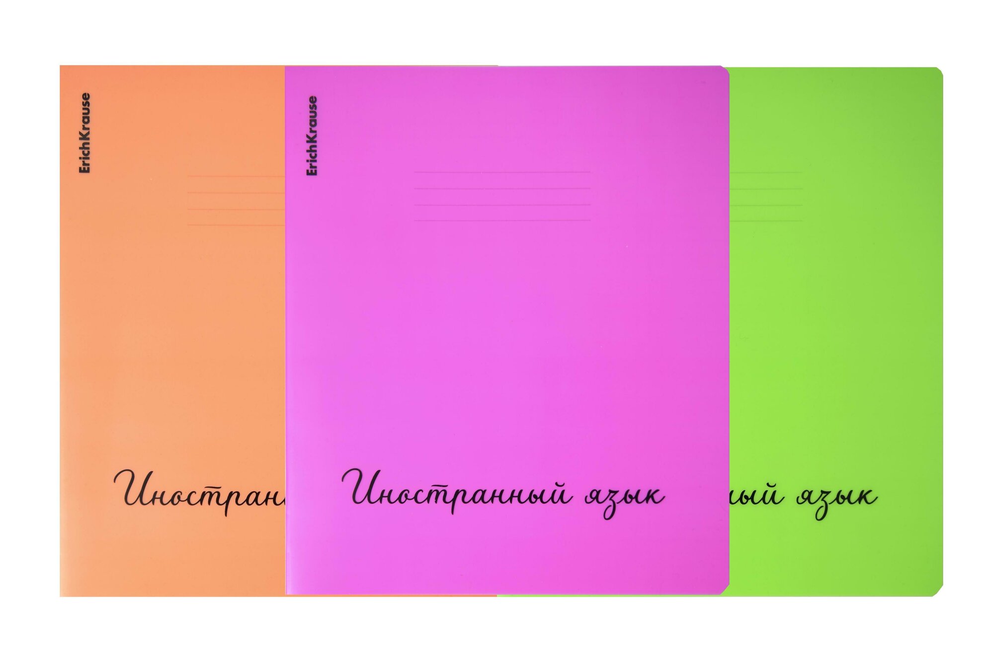 Тетрадь на кольцах «Neon. Иностранный язык» в ассортименте 48 листов в клетку - Erich Krause