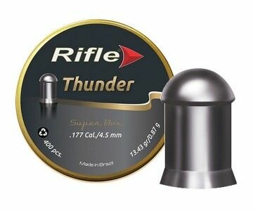 Пули Rifle Thunder 4,5 мм, 0,87 г (400 штук)