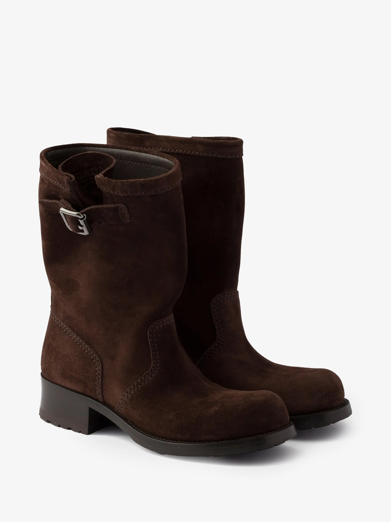 Ботинки Prada Suede mid-calf boots, размер 40 EU — фото 1