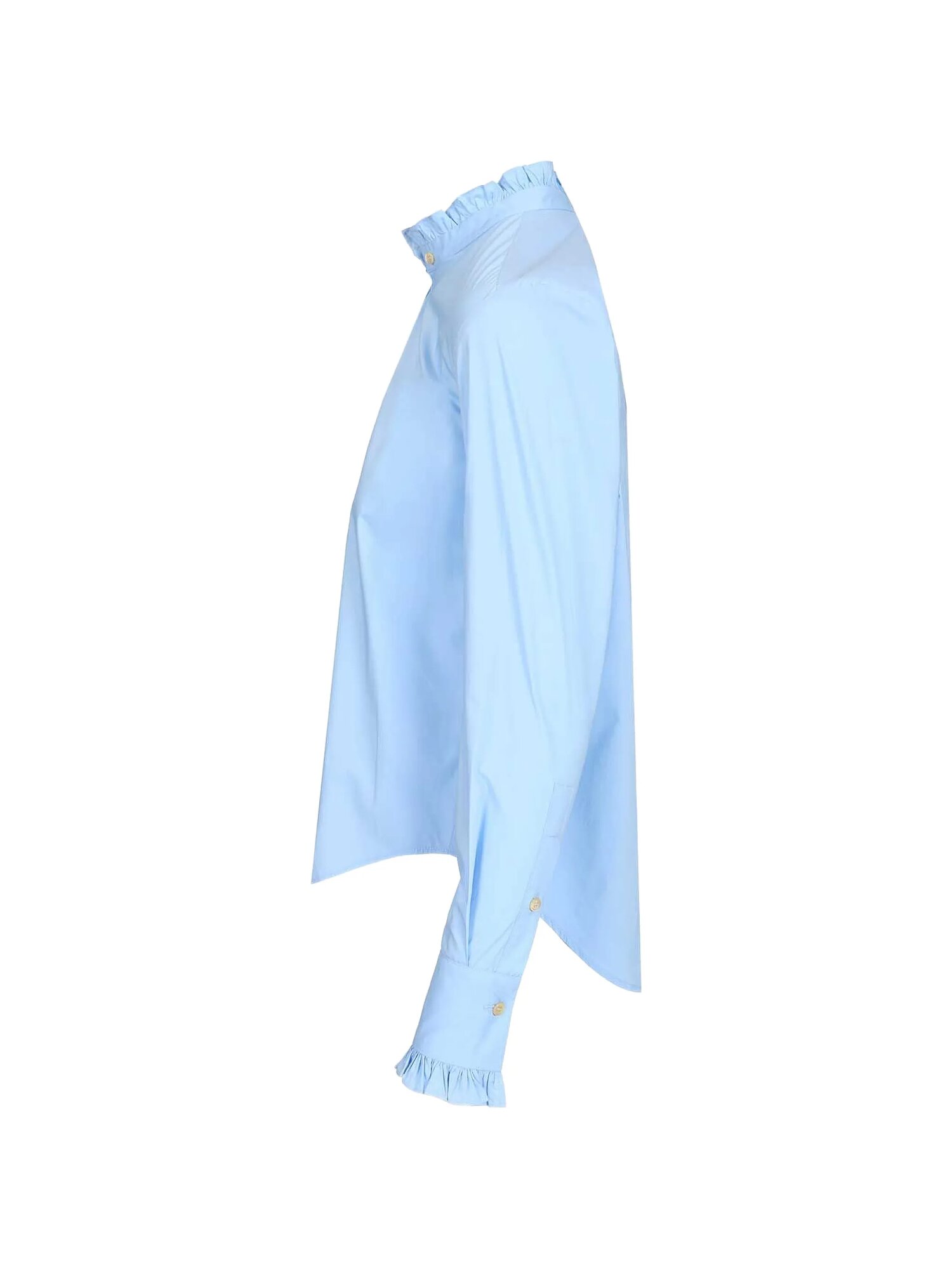 Рубашка al duca d'aosta Rouche cotton shirt, размер 40, Синий принт — фото 1