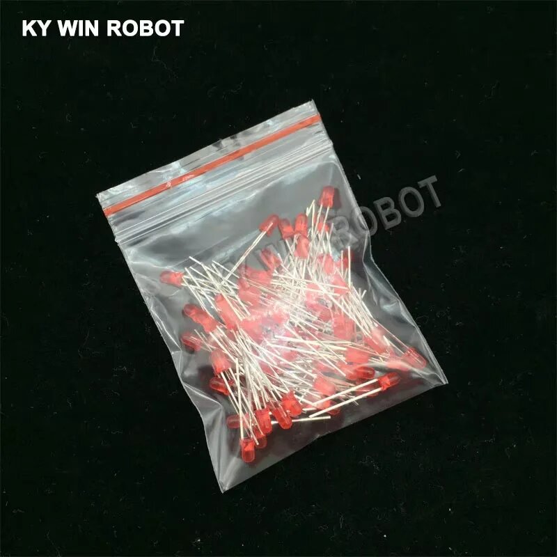 Набор светодиодов KY WIN ROBOT 3 мм 100 шт. Red