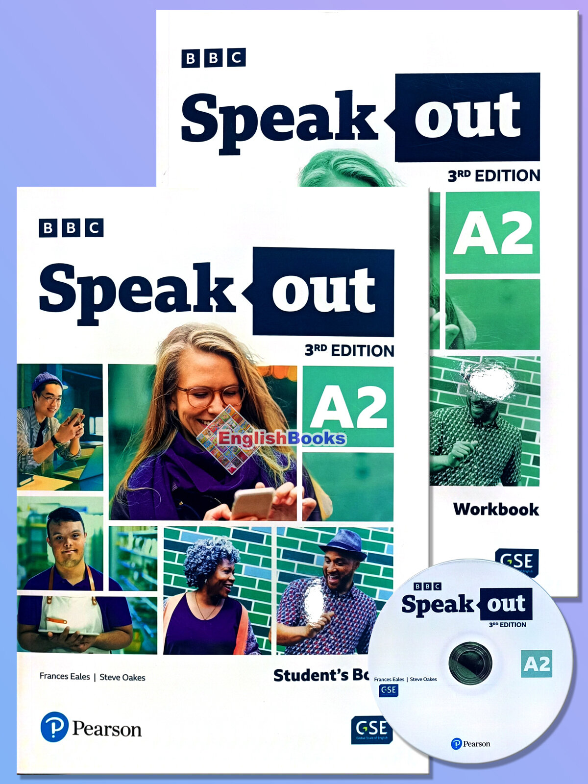 SpeakOut A2 3rd Edition комплект учебник (students Book), рабочая тетрадь (workbook), CD