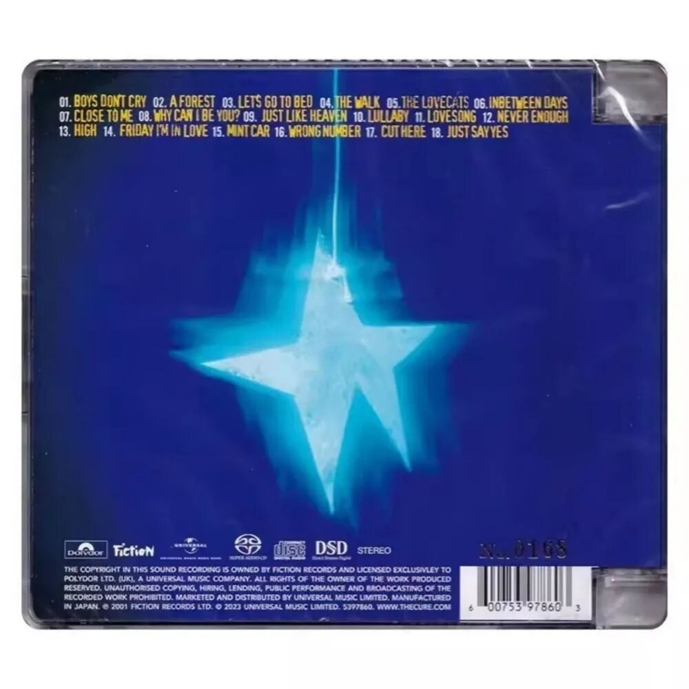 Музыкальный диск The Cure - Greatest Hits SACD Hybrid Stereo Compilation Universal Music Hong Kong — фото 1