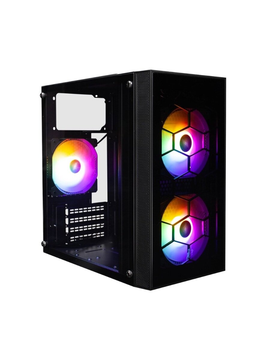 Корпус для ПК 1STPLAYER FIREBASE X1 черный, Mini Tower без блока питания