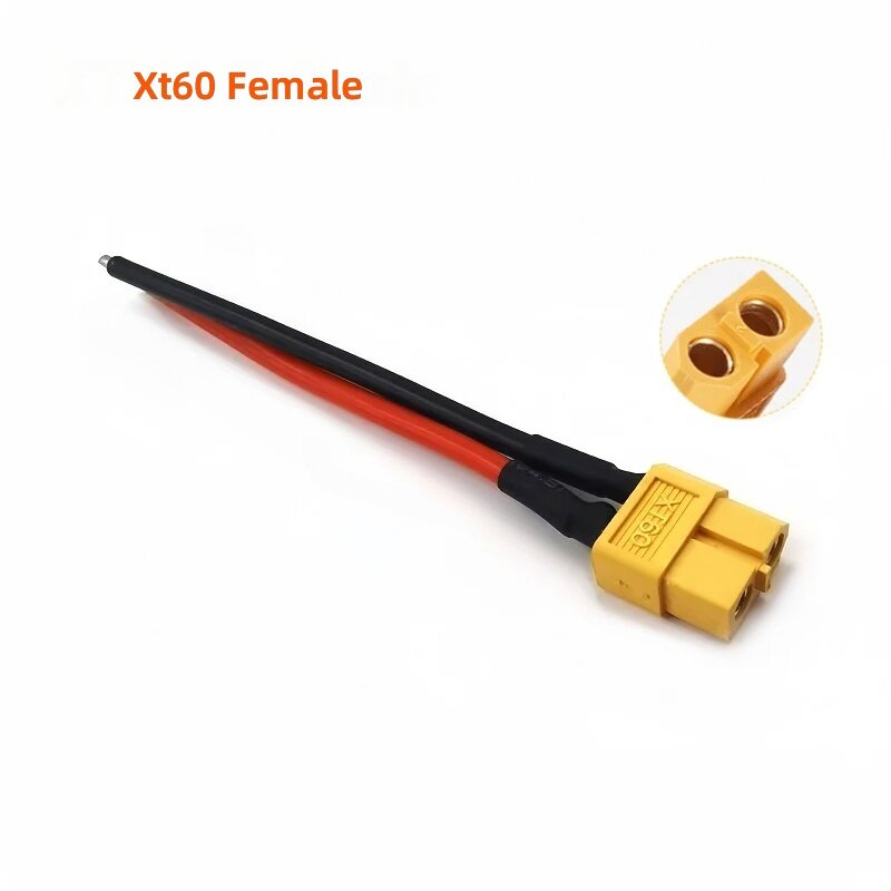 Разъём XT60 параллельный разветвитель 3-в-1, 14AWG, 100 мм, мама, 3 шт.