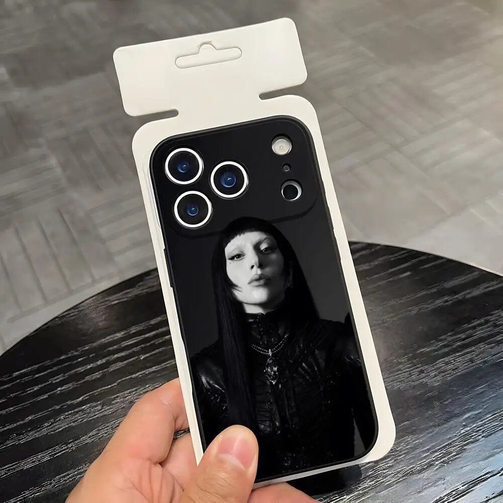 Чехол для телефона Lady G-Gaga для iPhone 17 Air 16 E Pro Max 15 14 13 Mini Black6, iPhone17 Pro Max