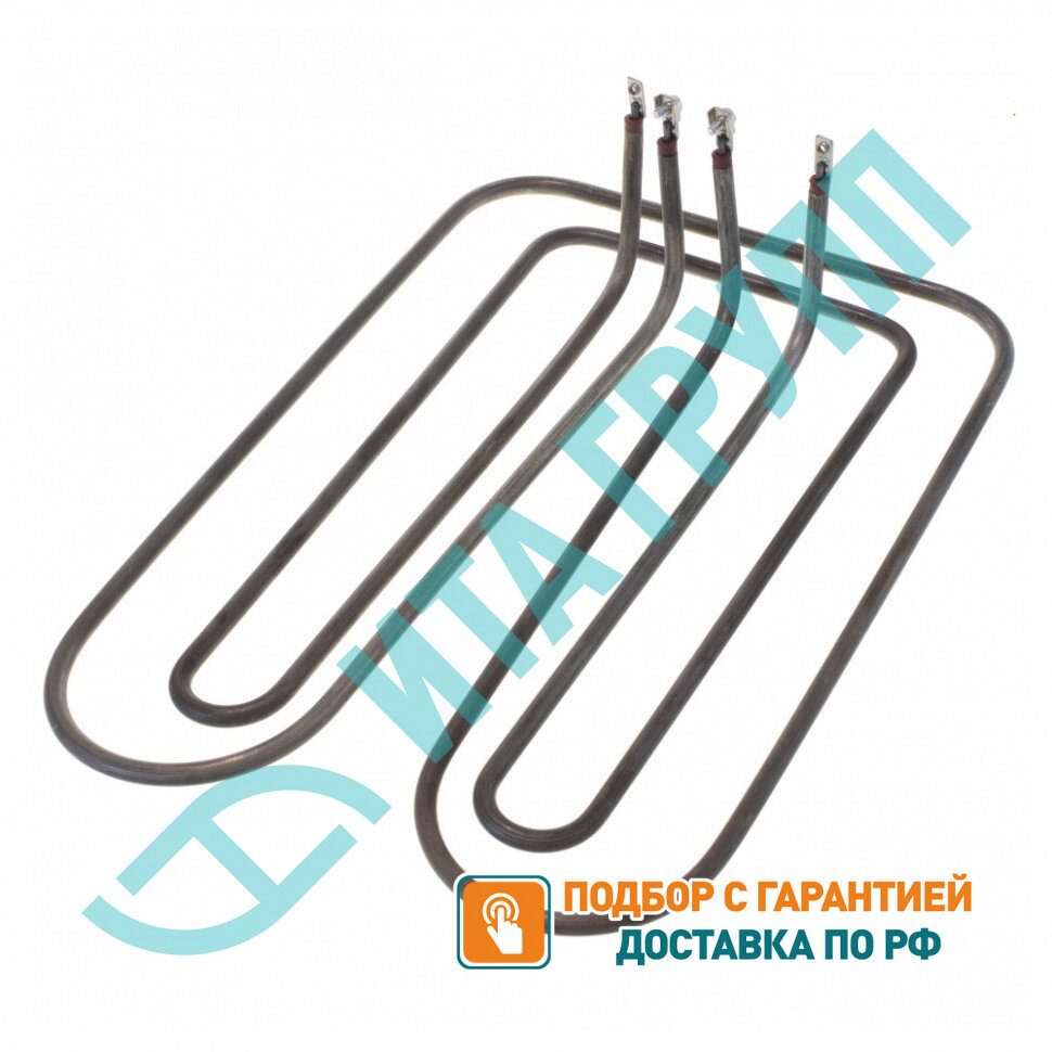 Комплект: ТЭН 3000W(1400+1600) для конфорки, нерж, D8мм, клеммы под винт М4, КЭТ-0,12, Abat, 220V, ТК3012