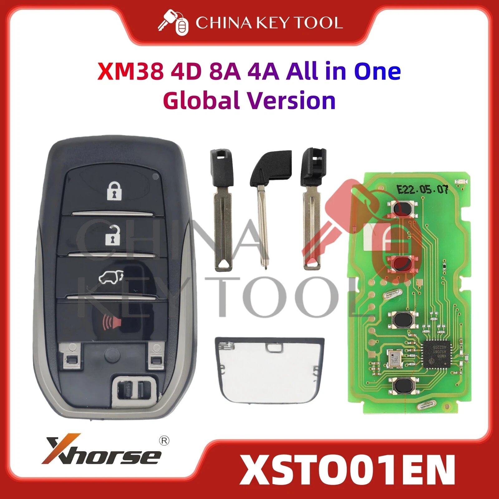 Xhorse XSTO01EN XM38 4D 8A 4A Global Toyota ключ